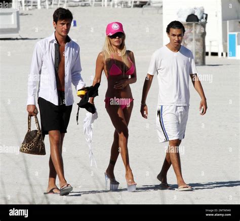 Exclusive Shauna Sand Shows Off Her Figure In A Pretty Pink Bikini On