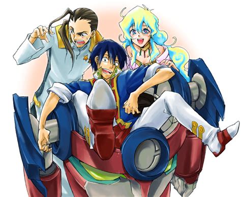 Nia Teppelin Simon Rossiu Adai And Lagann Tengen Toppa Gurren