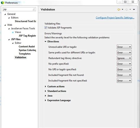 Hide Jsp Error Icons In Eclipse Stack Overflow