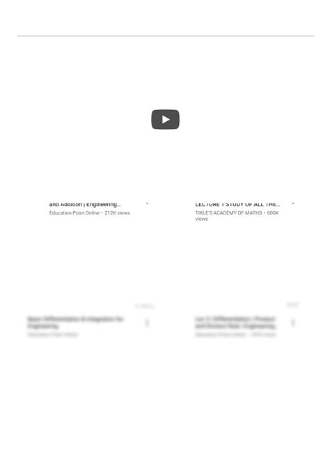 Solution Lec 1 Differentiation Differentiation Formula Engineering Mathematics Rgpv Youtube