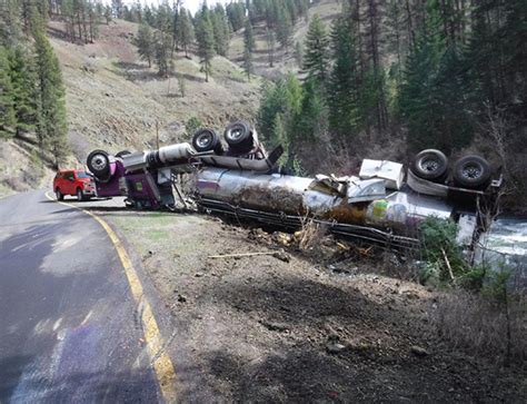 Most Fish Survive After Tanker Truck Crashes Near Creek Spilling 100k
