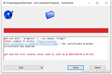 Git 异常处理 ： Git Ssl Certificate Problem Certificate Has Expiredgit