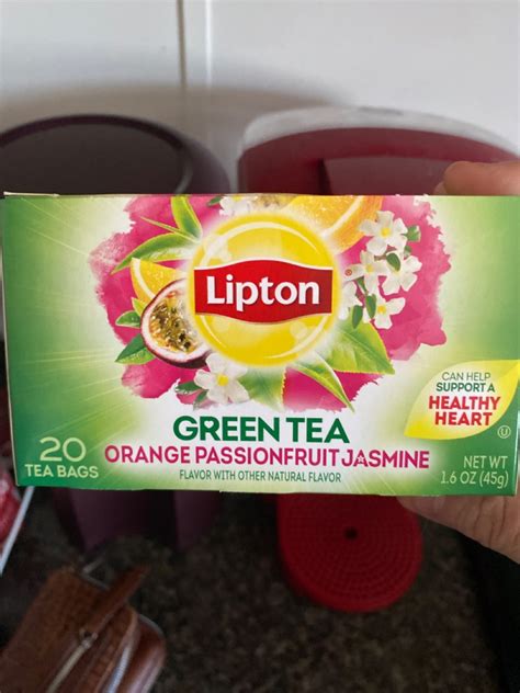 Lipton Green Tea Heart Healthy Orange Passionfruit Jasmine Directions