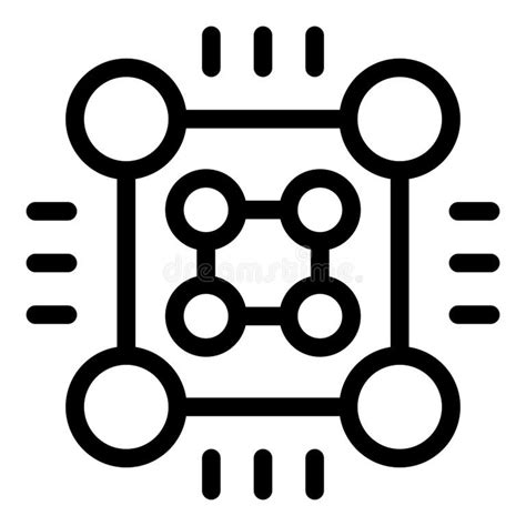 Blockchain Network Showing Decentralized Ledger Technology Stock Vector Illustration Of