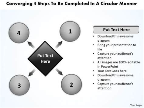 Steps To Be Completed In A Circular Manner Cycle Arrow Diagram PowerPoint Templates