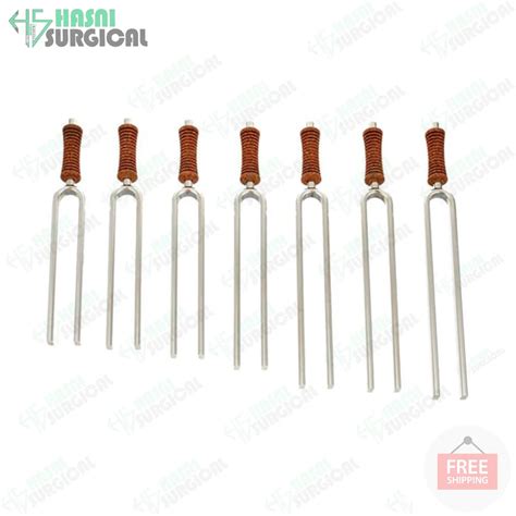 128c Medical Neurological Chakra Tuning Fork Ball Set With Triangle Percussion Reflex Hammer For
