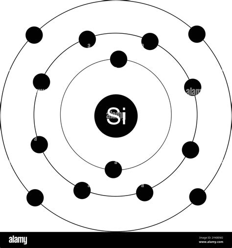 Silicon Periodic Atom Chemical Symbol Table Icon Illustration Design Stock Vector Image And Art