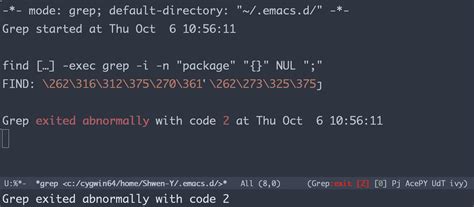 Garbled Code In Results Returned By Projectile Grep Projectile