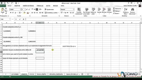 Funci N Aleatoria En Excel Curso Excel Youtube