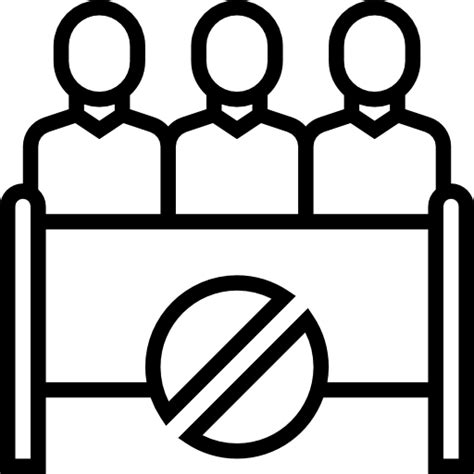 Protester Meticulous Line Icon