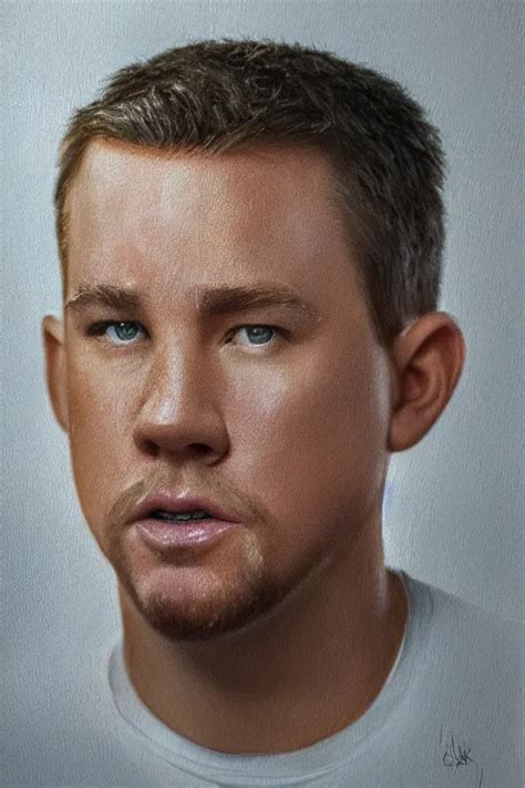 A Tater Tot With Channing Tatum Face Oil On Canvas Stable Diffusion
