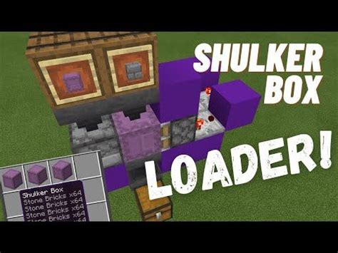 Easy Shulker Box Loader Tutorial Minecraft Bedrock YouTube In Minecraft