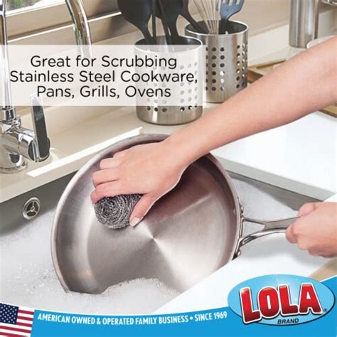 Lola Jumbo Stainless Steel Scourer Long Lasting Flat Wire Rust Proof