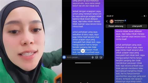 Reaksi Lesti Kejora Novi Atazen Minta Maaf Tak Balas Pesan Tapi