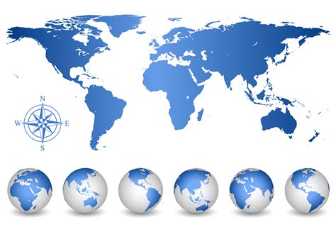 세계지도 벽 데칼 세계지도 테두리 기타 블루 Png Pngwing