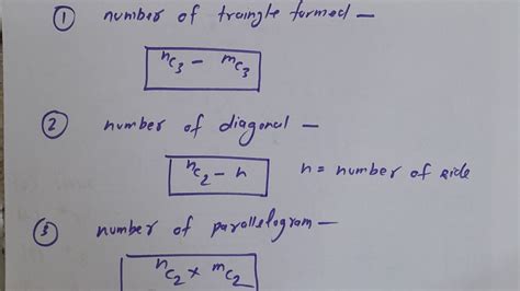 Permutation And Combination Important Points Part 5 Youtube
