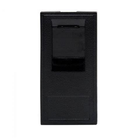 Black Cat6e 25mm X 50mm Euro Module Socket