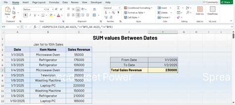Learn Calculating Sum Of Values Between Dates In Excel👇 Video Link Learn Microsoft Excel