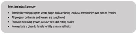 Angus Terminal Sire Index T Angus Australia