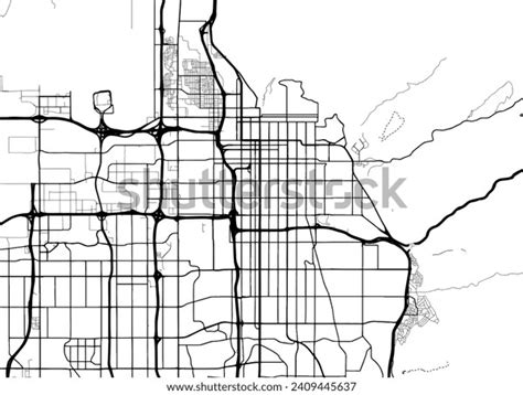 Vector City Map Salt Lake City Stock Vector Royalty Free 2409445637