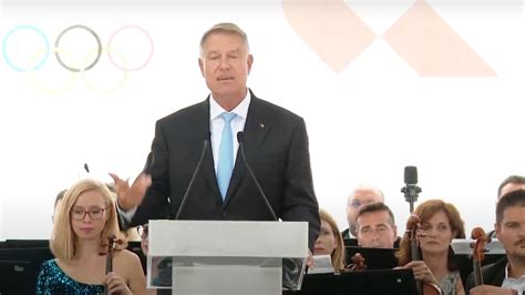 Klaus Iohannis la inaugurarea Casei României de la Paris în cadrul JO