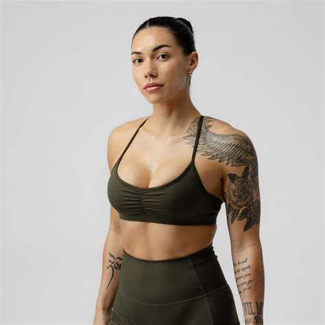 Gymreapers Strive Bra Forest Green