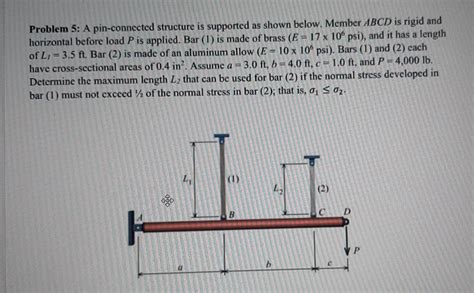Solved Problem A Pin Connected Structure Is Supported As Chegg