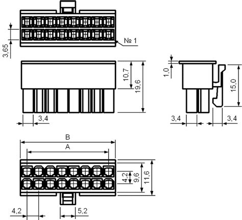 Серия 5557 (Mini-Fit Jr. MOLEX 39012-0) двухрядная розетка на кабель ...