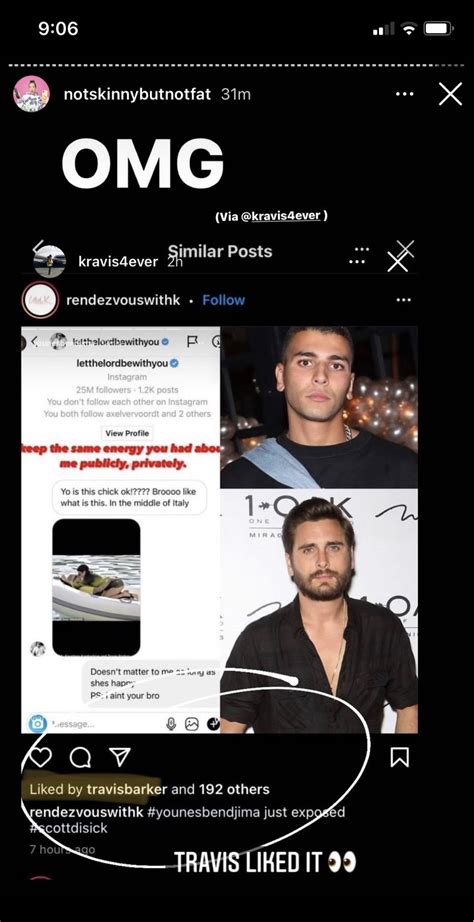 Travis Barker e Kourtney Kardashian fazem posts enigmáticos após