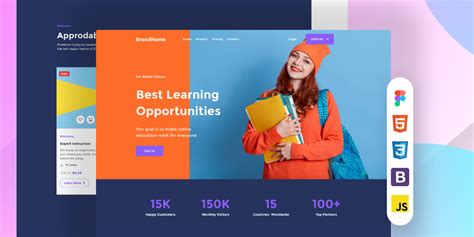 School Absolute Html And Css Template For School Figma