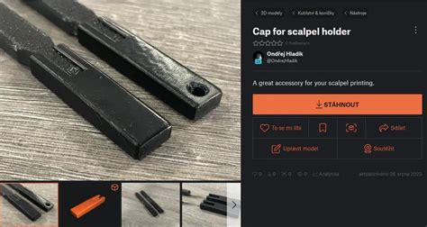 Scalpel Handle By Ondřej Hladík Download Free Stl Model