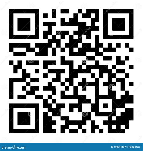 Classic Qr Code Vector Black And White Scanning Technology Isolated