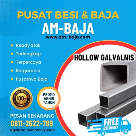 Perbedaan Besi Hollow Hitam Dan Galvanis AM BAJA GROUP