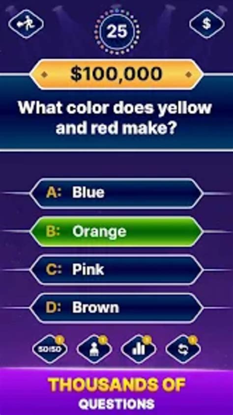Android 용 Millionaire Quiz Trivia Games Apk 다운로드
