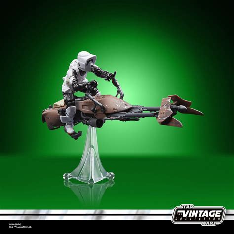 Star Wars The Vintage Collection Speeder Bike Vehicle With Biker Scout