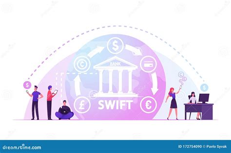 Swift International Payment System Financial Technology Banking And Money Transfer Concept On