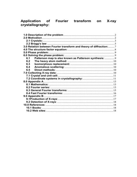 Application Of Fourier
