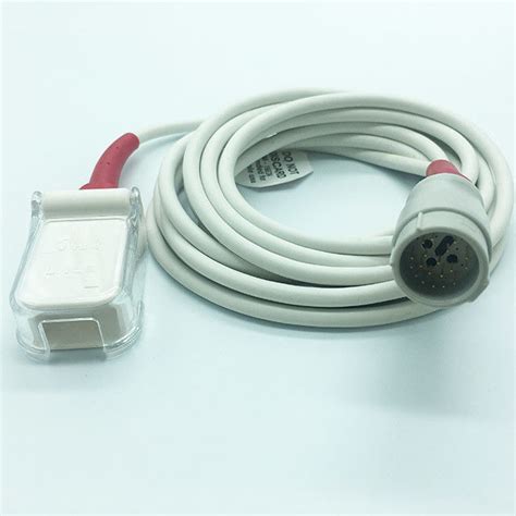 Reusable Monitor Spo2 Sensor Probes Adult Finger 3 Meter 19 Pin For Masimo