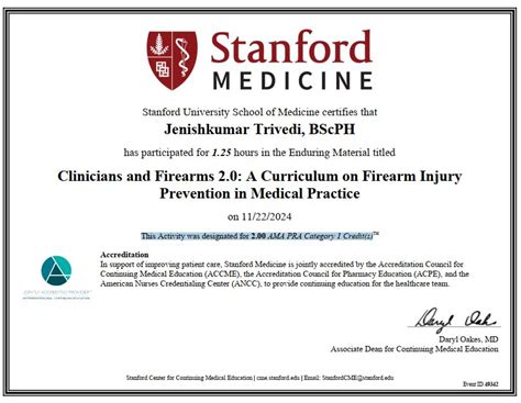 Jenish Trivedi On Linkedin Certificate Stanfordmedicine