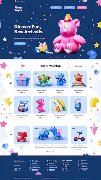 interactive layout web with hover animation effect playful w figma
