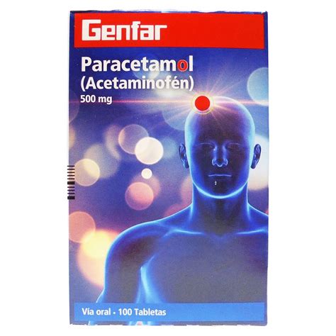 Paracetamol Genfar Tabletas 500 Mg Caja Con 100 Unidades Farmacias