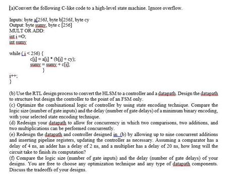 Solved Kaconvert The Following C Like Code To A High Level