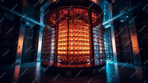Premium Ai Image Inside A Supercomputer Thermonuclear Reactor