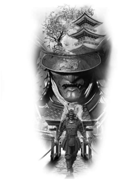 Samurai And Asia Style Tattoo Design Japanese Warrior Tattoo Samurai