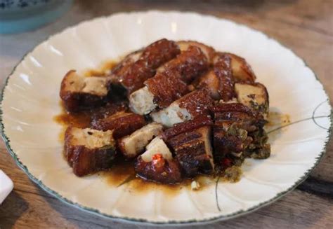 培田香菝炆盆肉龙岩连城特产特色美食 纪晓岚赞赏 连城红烧炆盆肉 福建产地宝