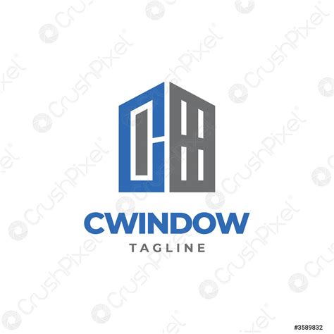 C Window Logo Design Stock Vector 3589832 Crushpixel