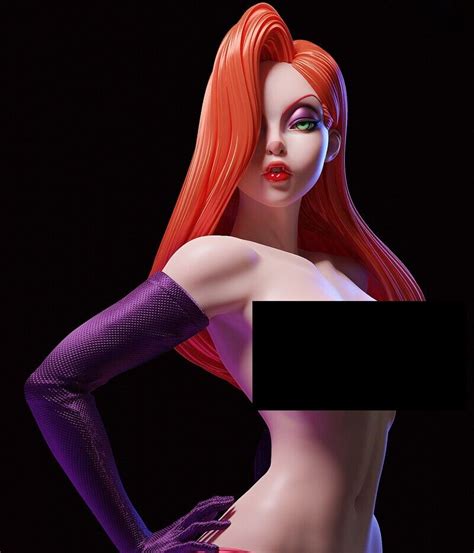 1 8 23CM Nude JESSICA RABBIT 3D Print Figure Model Kit Unpainted Unassembled GK EBay