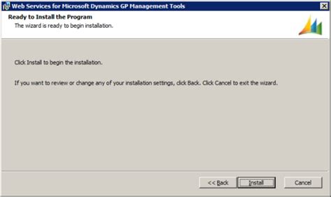 How To Install The Gp Web Services Management Tools Installation