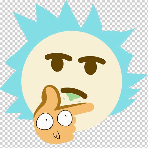 Rick Sanchez Emoji Pensamiento Discordia Teoria Pensamiento Cara