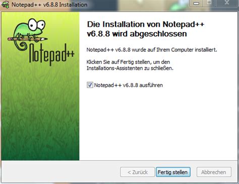 Installation Von Notepad